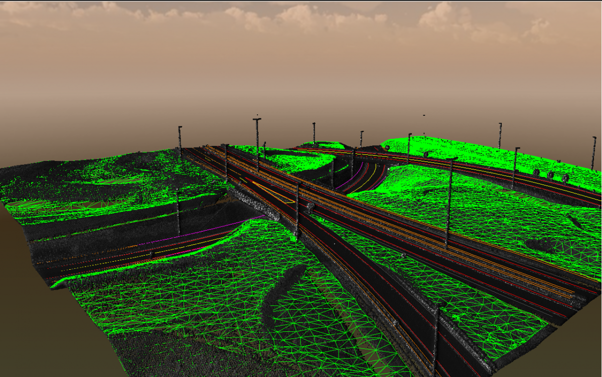 Digitaal terreinmodel (DTM) een gedetailleerde weergave van het ...