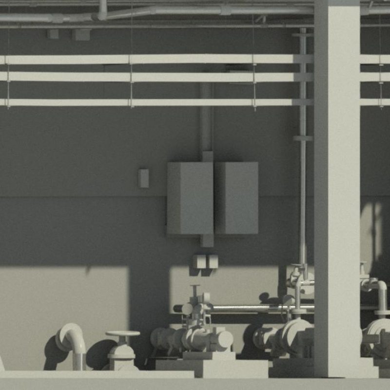 Installatie Modelleren met 3D-laserscanning voor onderhoud